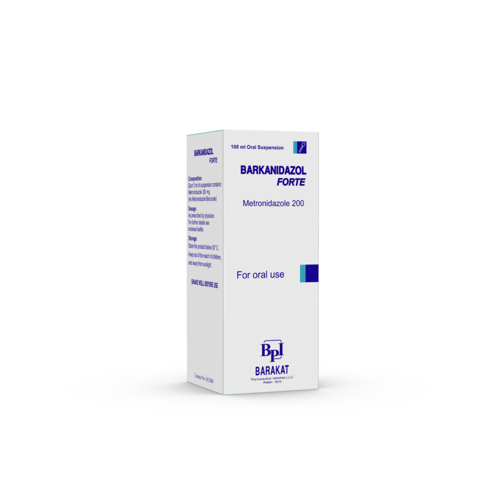 Barkanidazol Forte Suspension – Pharmatech Company for Drugs and ...