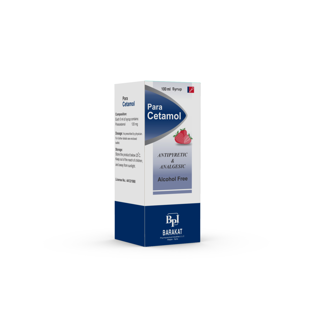 Para Cetamol Barakat Syrup – Pharmatech Company for Drugs and Medical ...